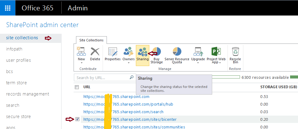 How to enable external sharing for Site Collection in SharePoint Online
