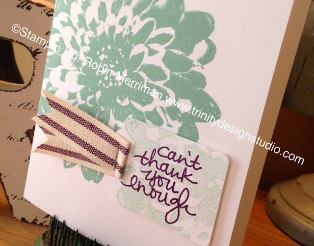 Trinity Designs: Clean and Simple Dahlia Card
