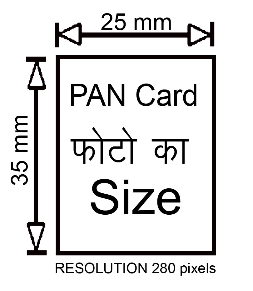 PAN Card Size Photos 25mm X 35mm RESOLUTION 280 pixels | Indian ...