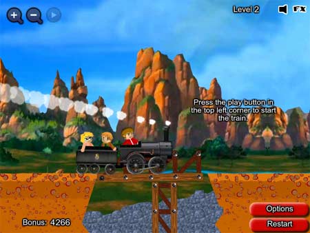Download free Train Bridge Building Flash Game software