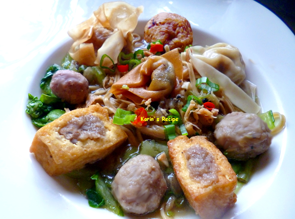 Karin's Recipe: Bakwan Malang (Mixed Dumplings Soup à la Malang)