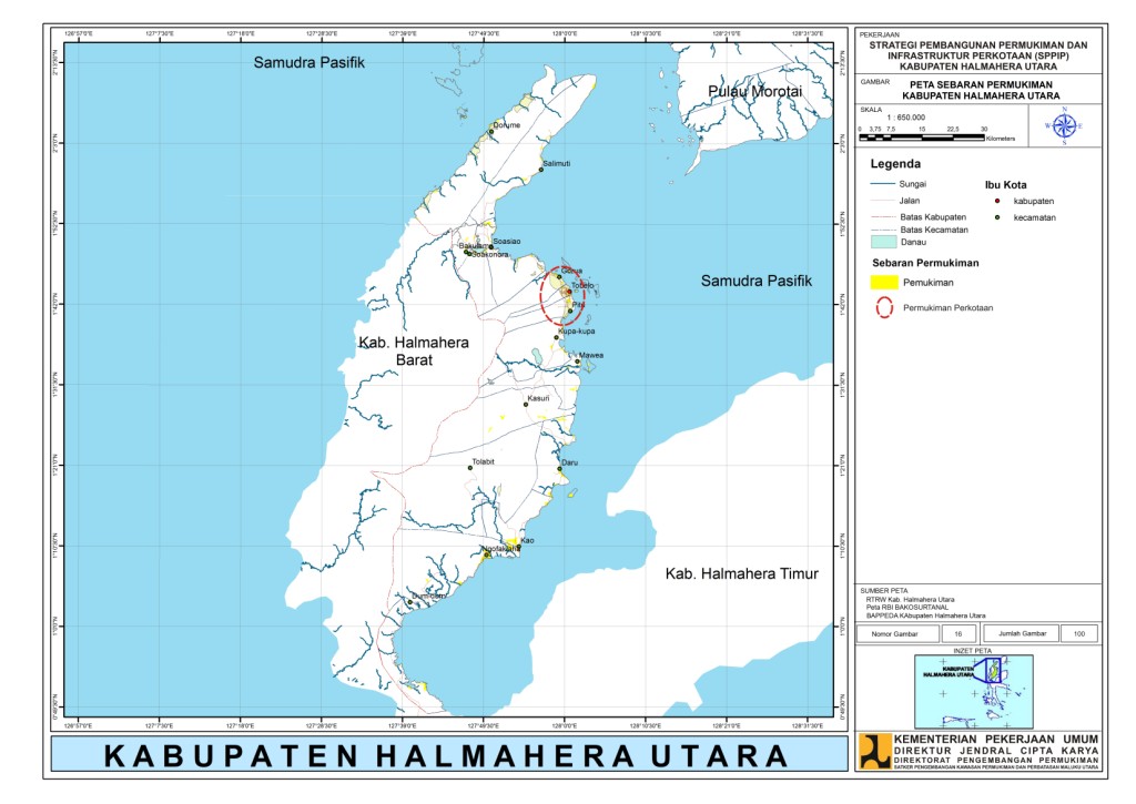 TOBELO KOTAKU: PETA HALMAHERA UTARA