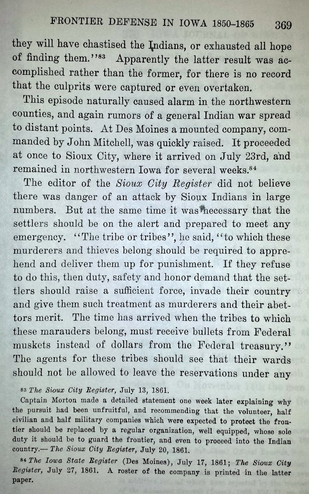 History and Culture by Bicycle: Frontier Defense in Iowa 1850 - 1865