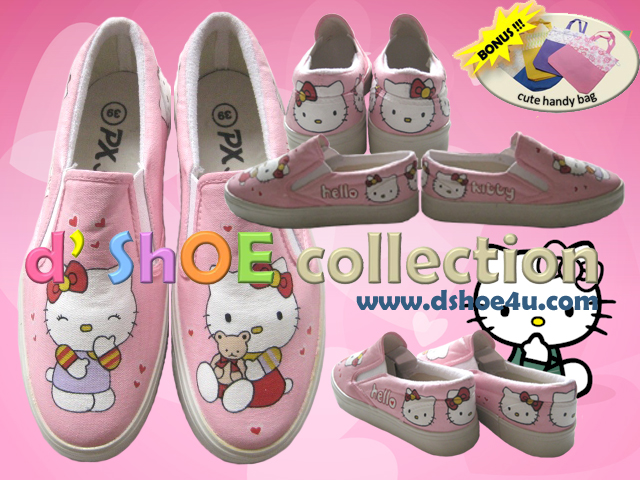 Sepatu Lukis dShOE 4U All: Sepatu Lukis Hello Kitty_1723 (vans)