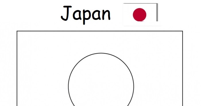 Geography Blog: Japan Flag coloring page
