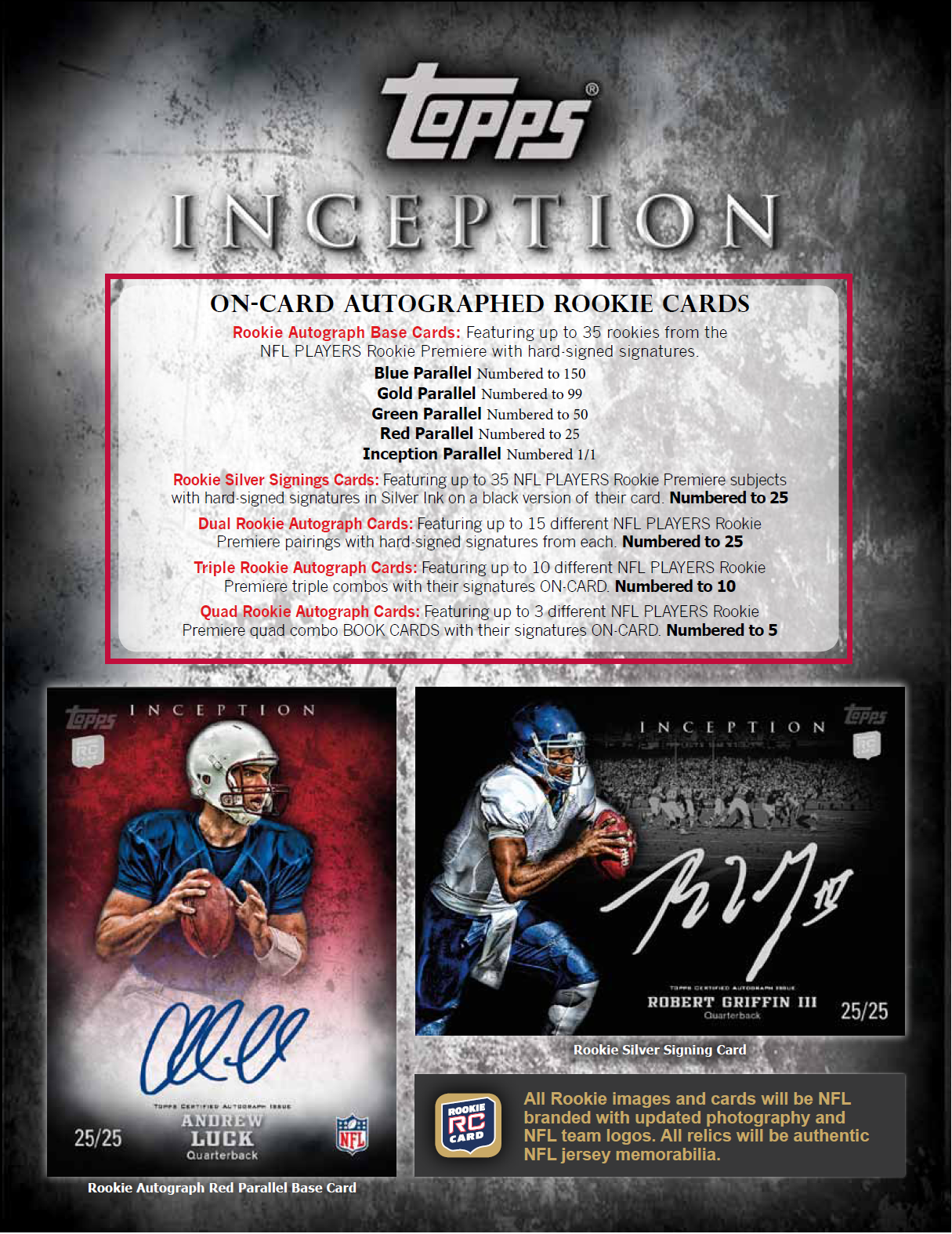 South Bay Baseball Cards: 2012 Topps Inception Football Hobby Box
