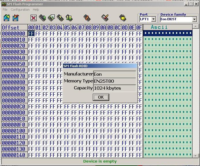 RBT's Tech Depot: ByteBlaster SPI (EN25T80) Programmer