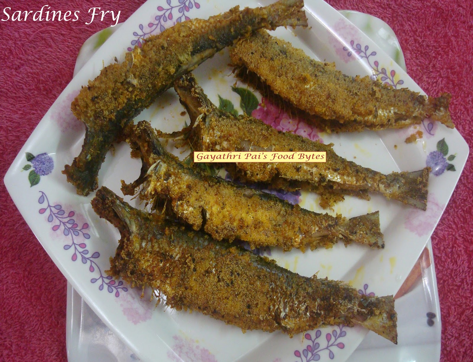 Gayathri Pai's Food Bytes: Crispy Fried Sardines.