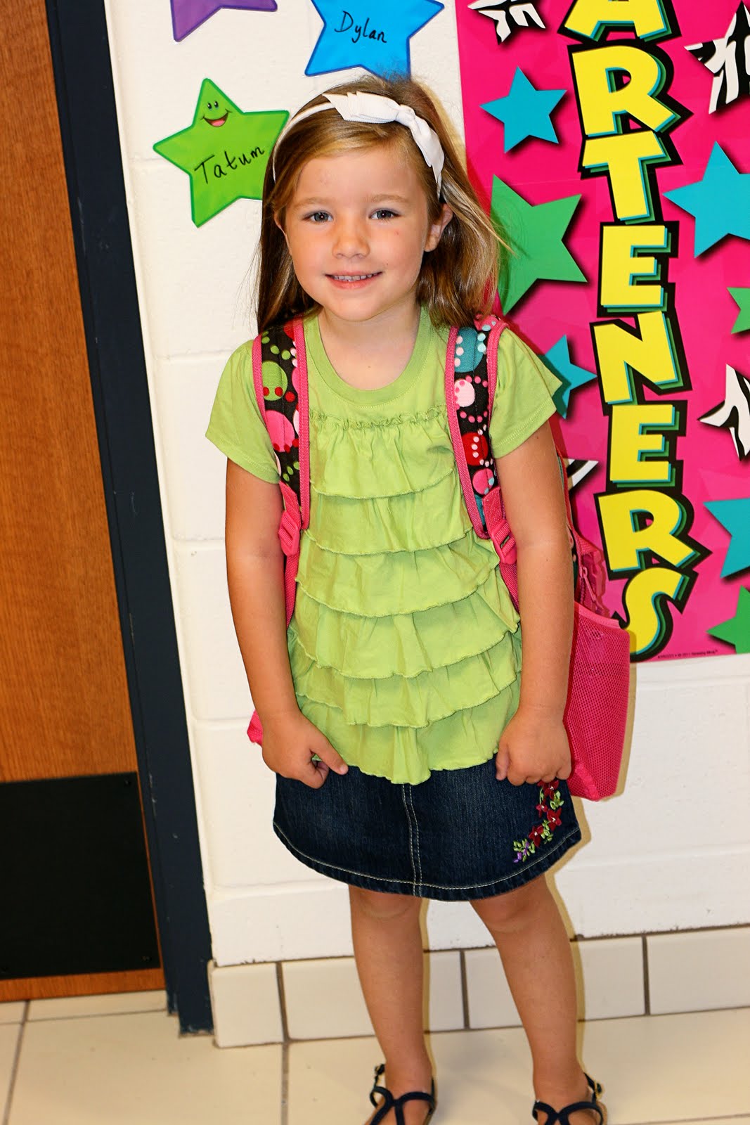 Tyler, Jen, Makenna, Brynlee and Logan: Kenna's First Day of Kindergarten