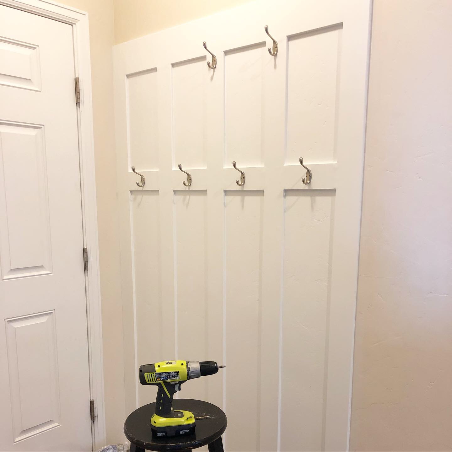 Sunshine and a Summer Breeze: Built In Entryway Coat Rack