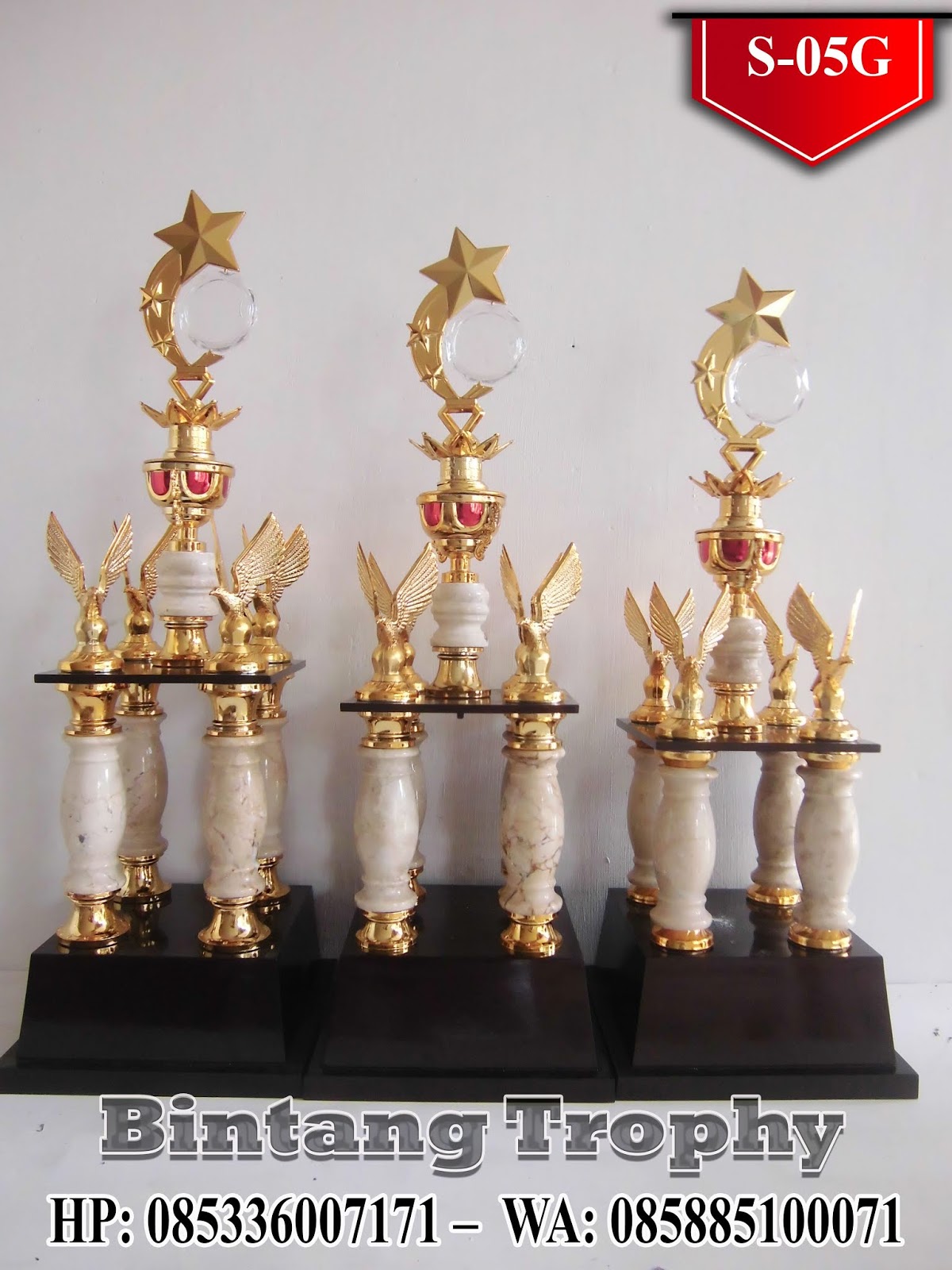 Gambar Trophy Kaki 4, Trophy Kaki 4 Marmer, Harga Trophy 4 Kaki 1 Set