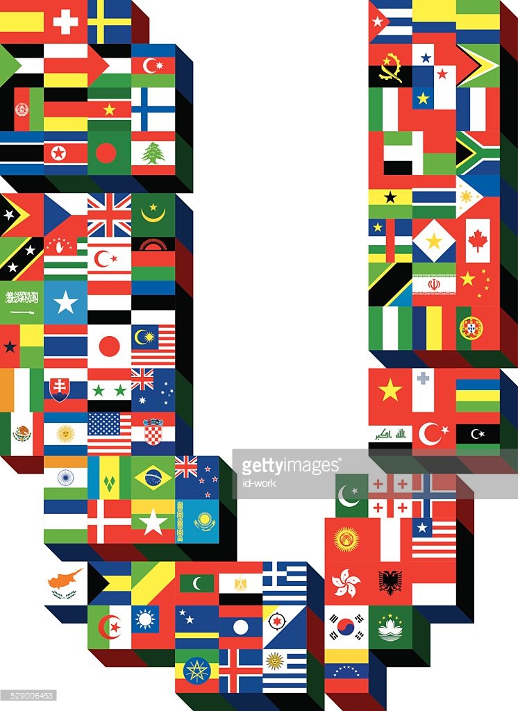 Heraldry of Life: ARTISTIC ALPHABET with Flags of the World