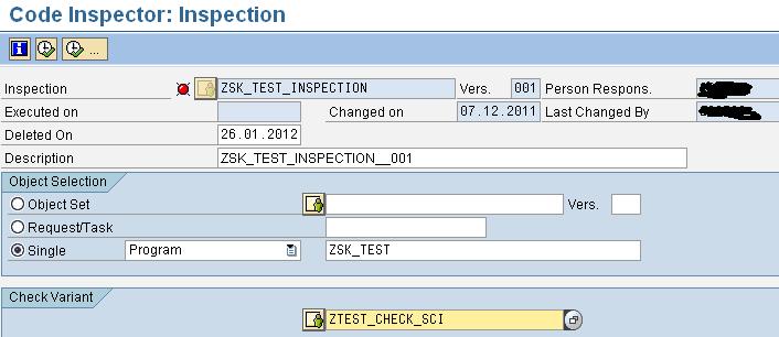 SAP ABAP Central: Creating code inspector Check Variant for client ...