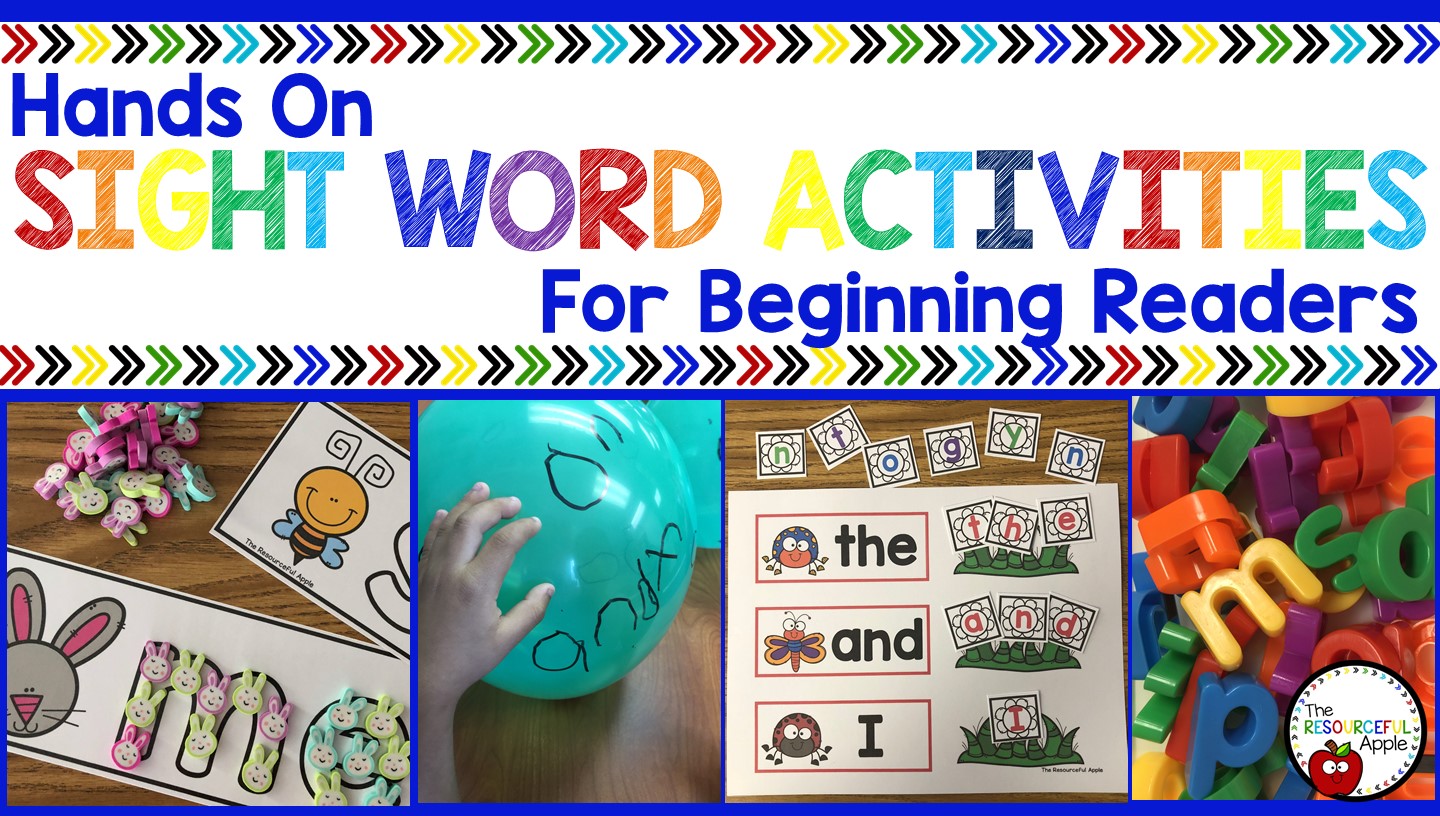 The Resourceful Apple: Hands On Sight Word Practice For Beginning Readers