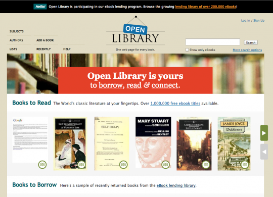 Bookyards: 50 Great Free Online Libraries