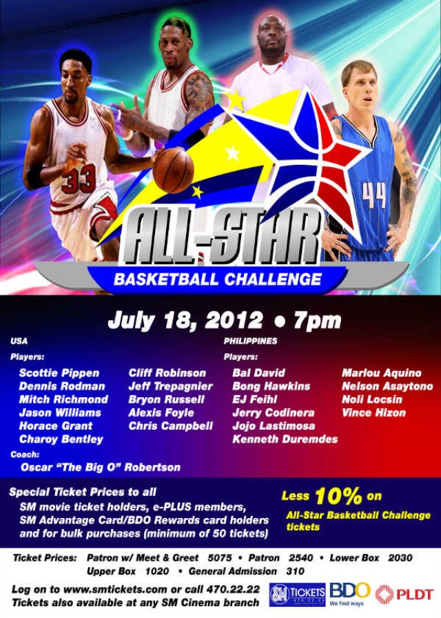 Watch NBA All Star Basketball Challenge at SM MOA Arena, July 18, 2012 ...
