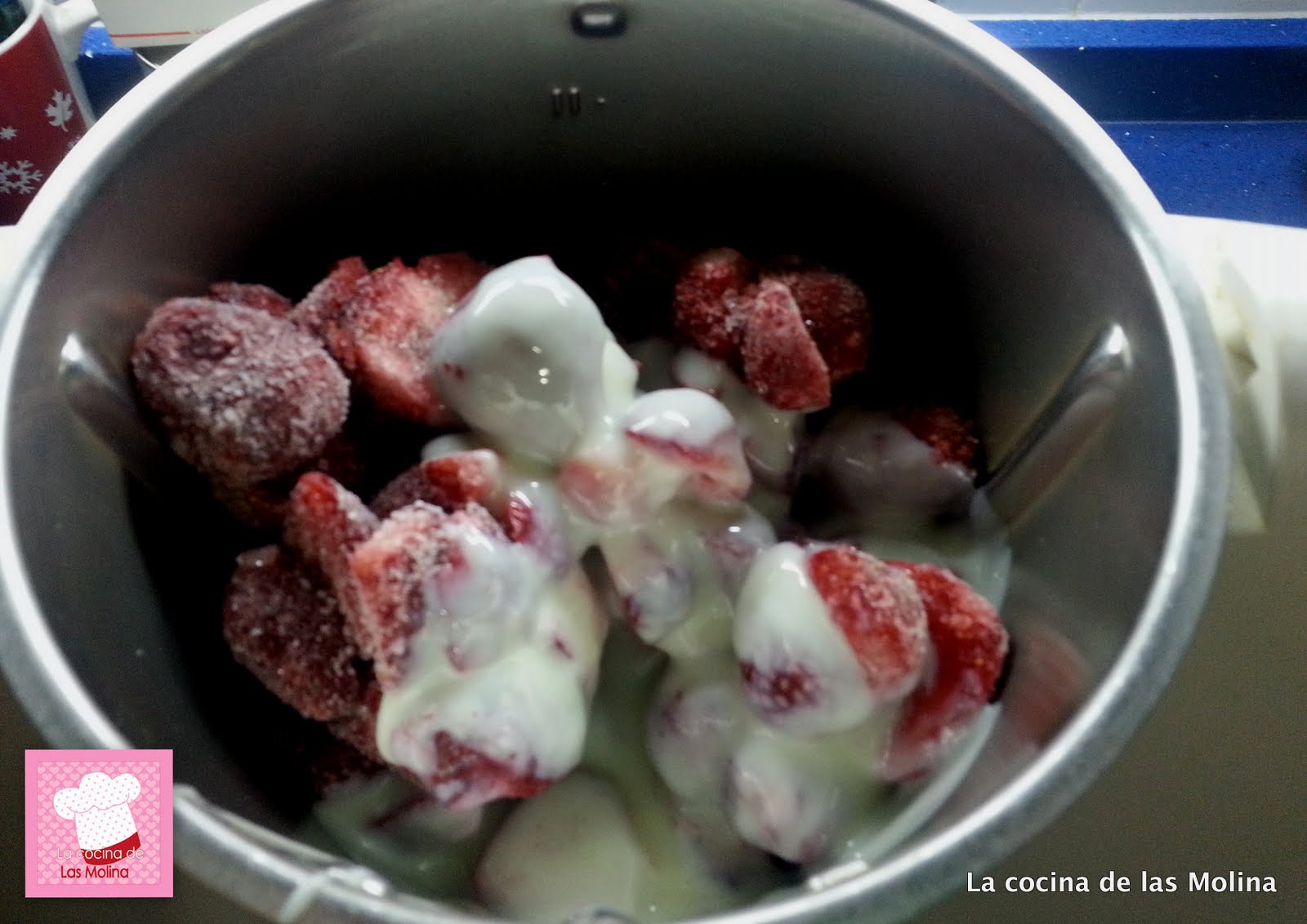 La cocina de las Molina: Helado de fresas y leche condensada