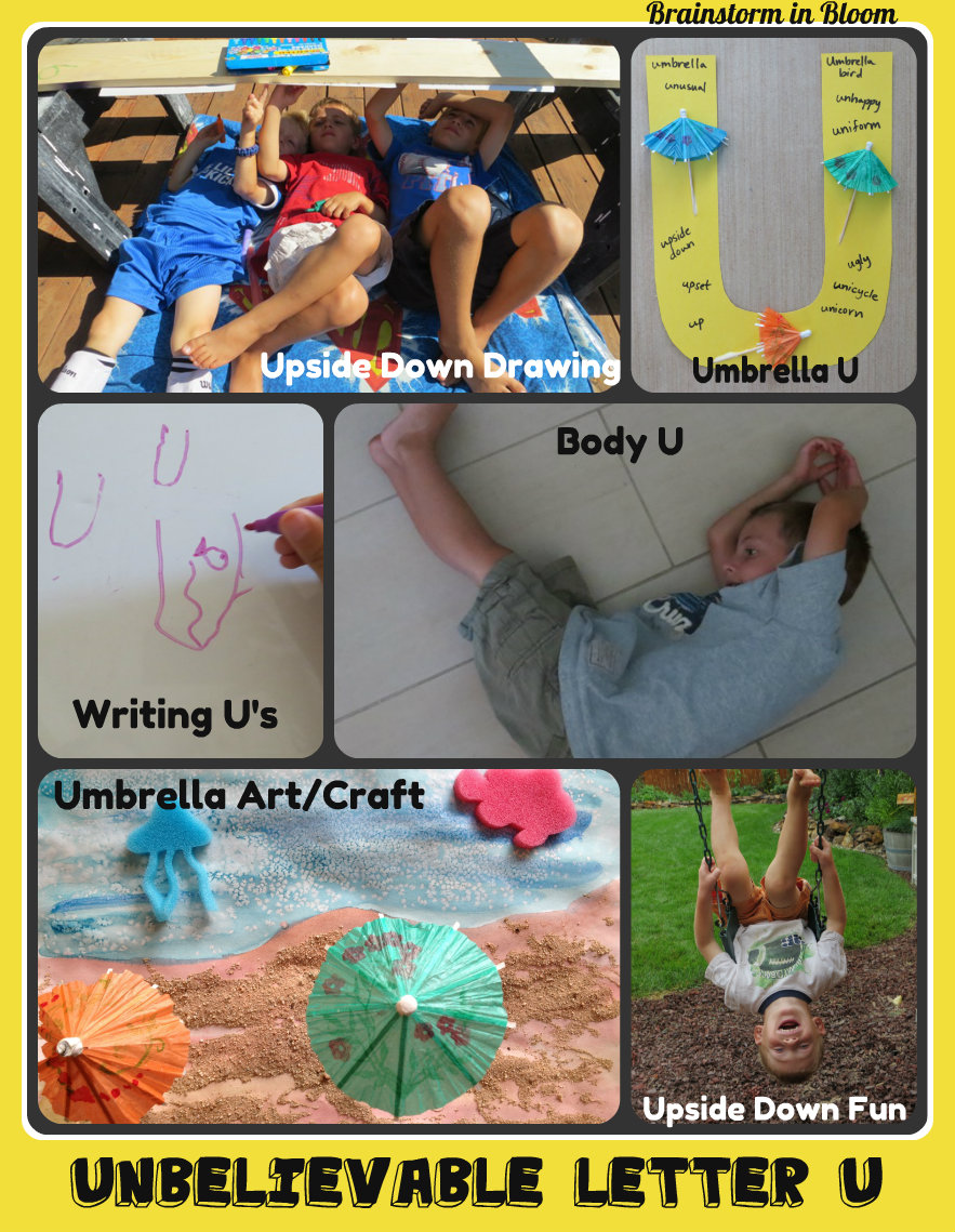 Brainstorm in Bloom: Unbelieveable Letter U (Alphabet ~ Single Stem Post)