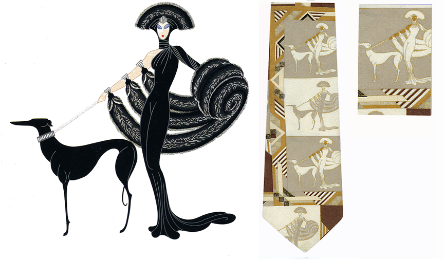 Erte Art Deco Neckties
