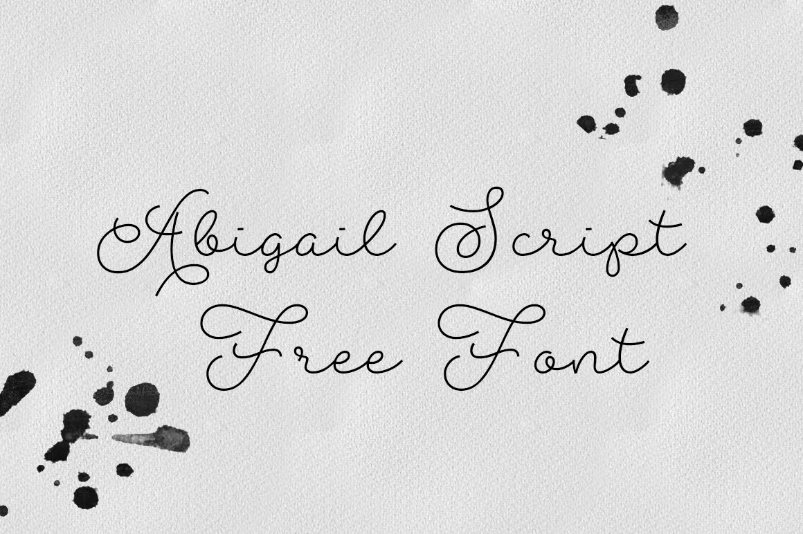 DLOLLEYS HELP: Abigail Script Free Font