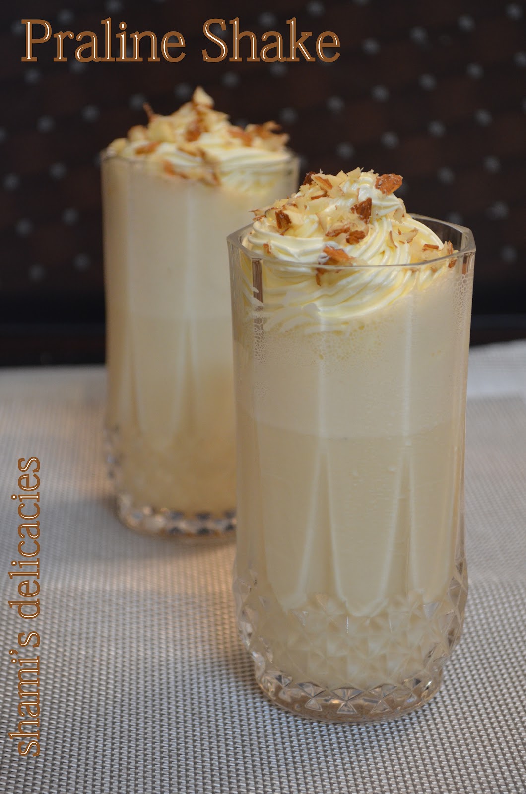 Shami's Delicacies: PRALINE MILKSHAKE