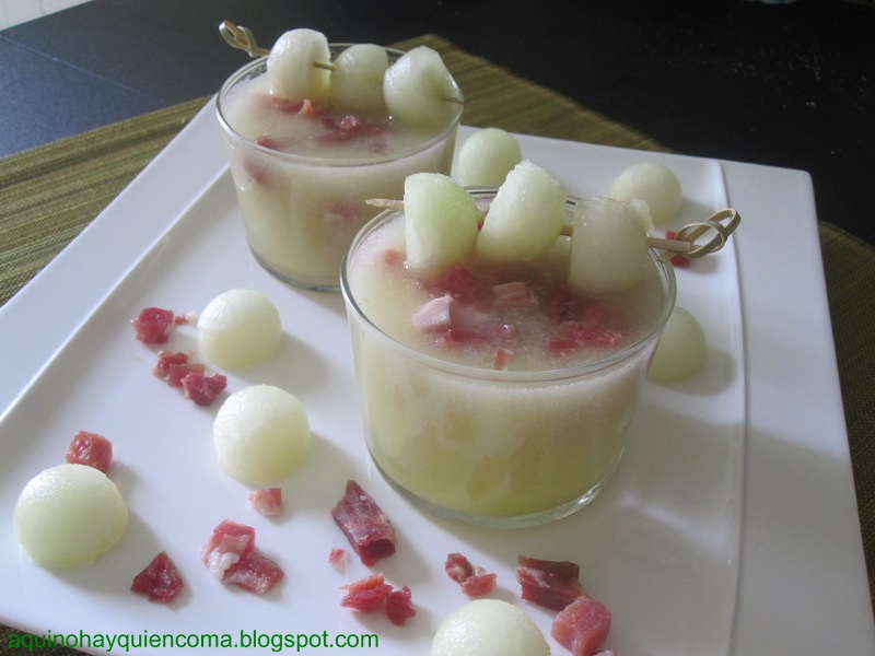 Aquí no hay quien coma: Crema fría de melon con jamón