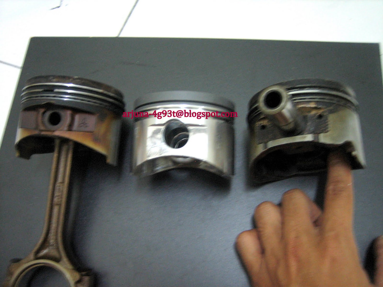 4G93T: 4AGZE piston (supercharger) on 4G93t engine