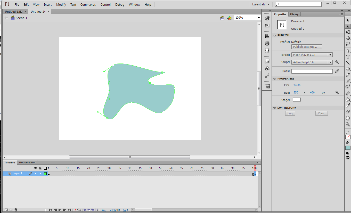 2D Animation Blog: 2D Animation - Shape Tween