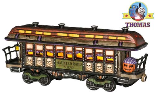 Ghost Train Ride Halloween Haunted Railroad Model Collectible Buildings ...