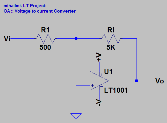 Electro-Magnetic World: Voltage to current Converter