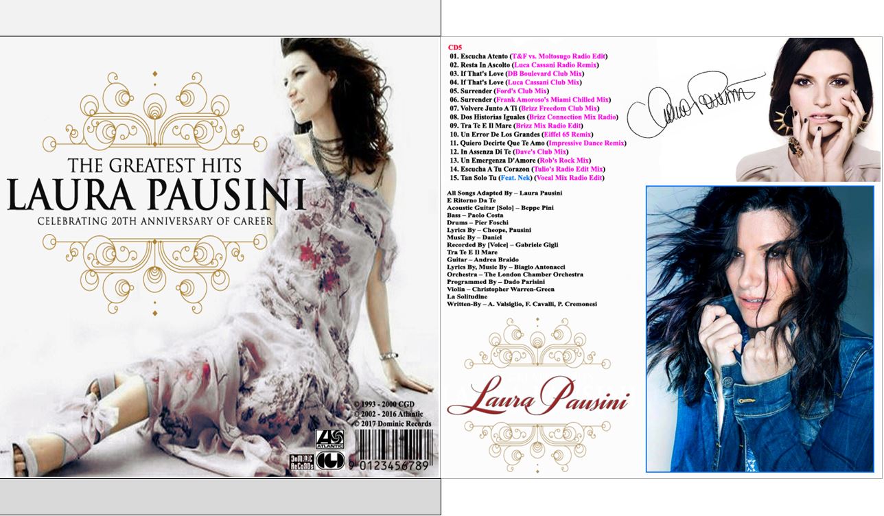 MUSICOLLECTION: LAURA PAUSINI - The Greatest Hits - 2017