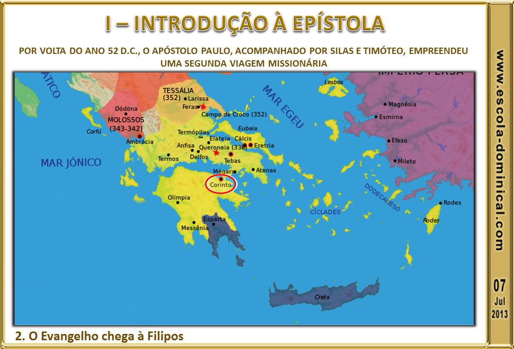 VÍDEOS E SLIDES - LIÇÃO 1 – PAULO E A IGREJA EM FILIPOS | PROF. ROBSON ...