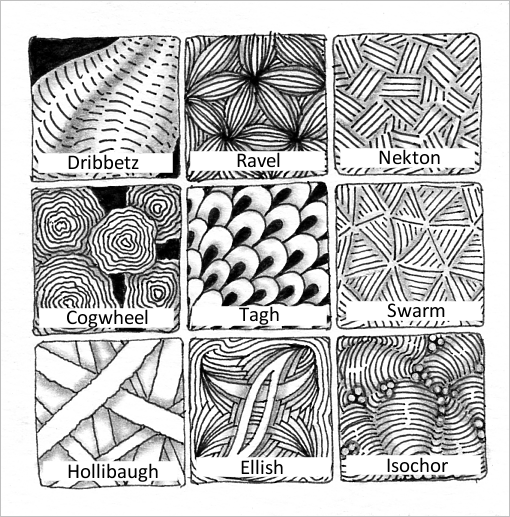 Zentangle Patterns With Words