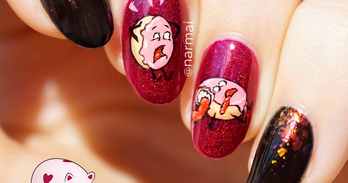 PiggieLuv: Pastry murder nail art