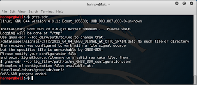 Software Defined GPS: Setting up gnss-sdr in Kali Linux