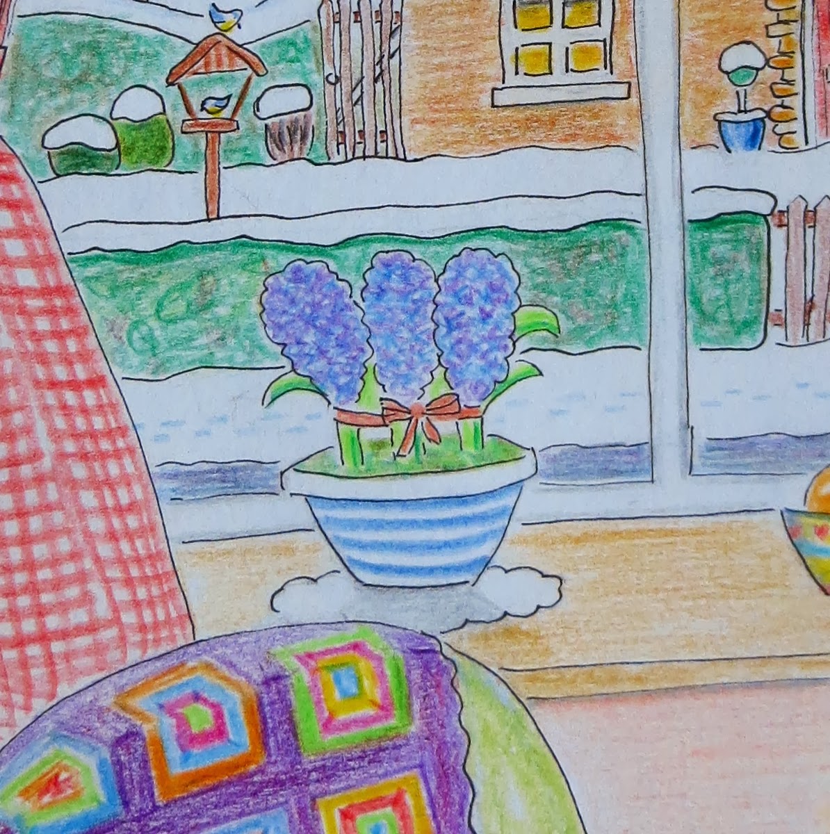 Bunny Mummy: A January Drawing