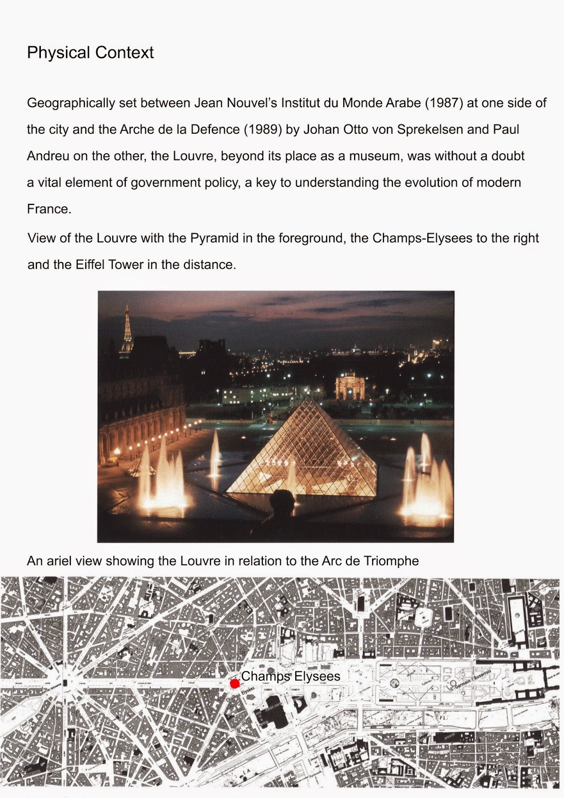 Case Studies on Museums: LOUVRE EXTENSION - I. M. Pei - 342,358