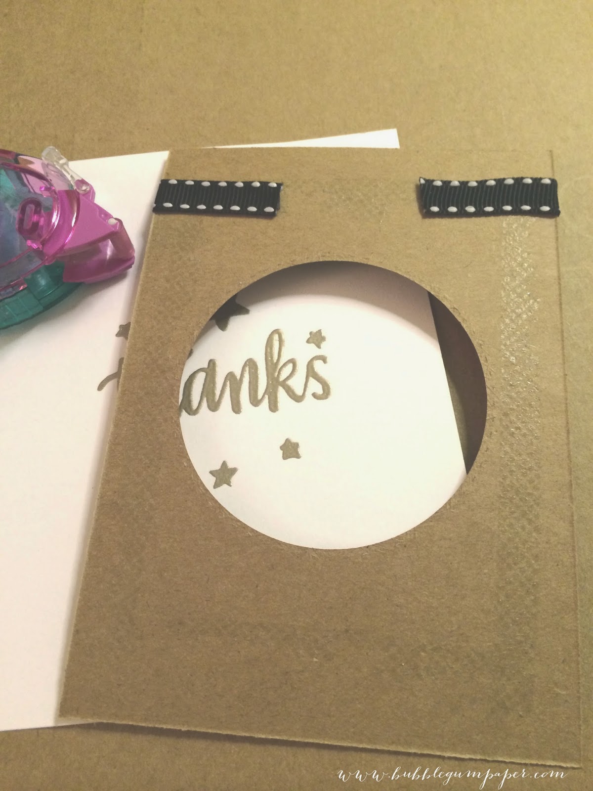 Bubblegum Paper: 2015 CHA Make & Take Exchange "Thank You" Card