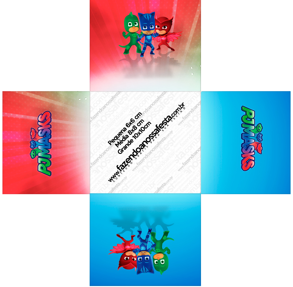 PJ Masks: Free Printable Boxes. - Oh My Fiesta! in english