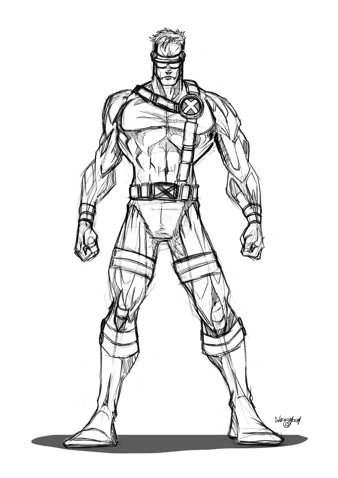 X Men Coloring Pages Cyclops