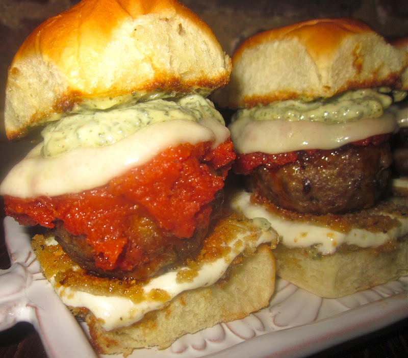 Haute + Heirloom: Mammoth Meatball Sub Sliders with Fried Mozzarella ...