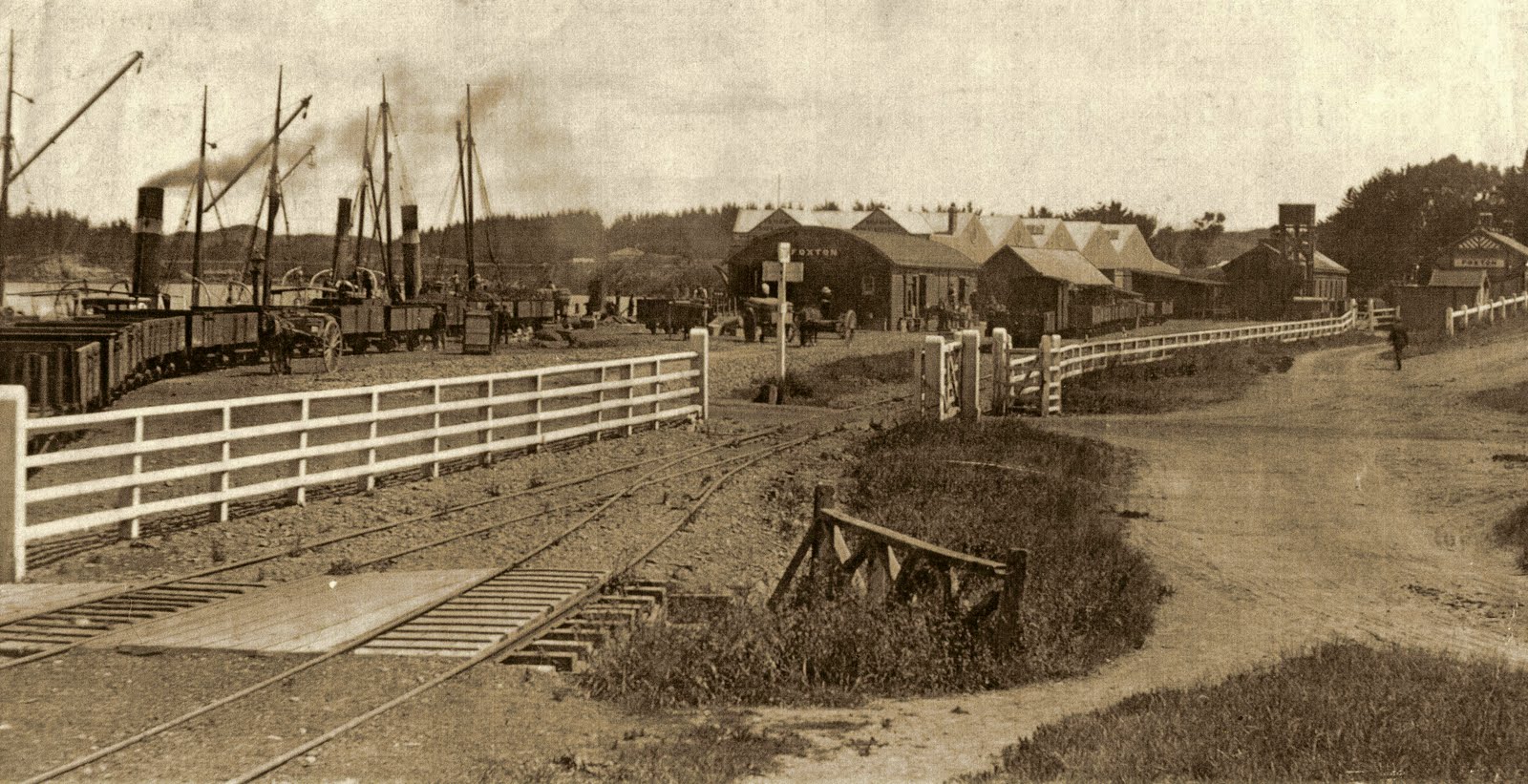 transpress nz: old days at Foxton station
