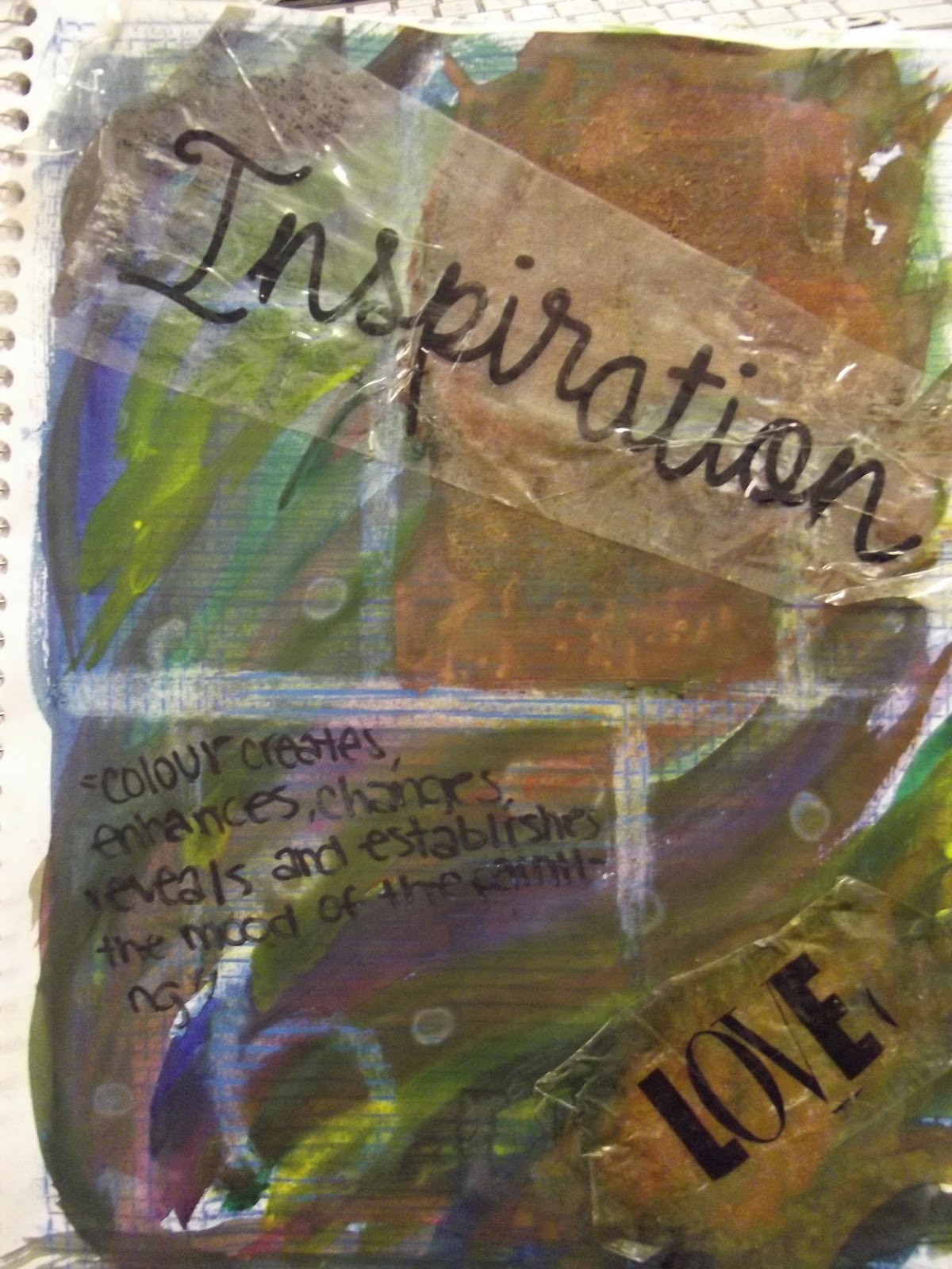 J. Frank Hillyard Middle School Art Room: STUDENT JOURNAL PAGES
