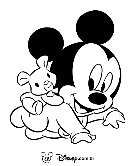 CANTINHO DA MAMI: DESENHOS PARA COLORIR - TURMA DO MICKEY BABY