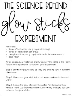 The Science Behind Glow Sticks | Hillary's Teaching Adventures