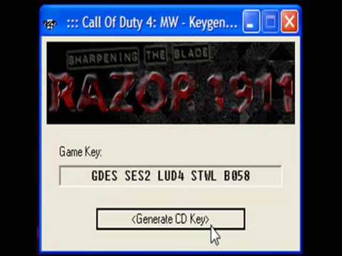 Latest games keygen: Call of Duty 4 KeyGen Over 40000 Brand New Keys