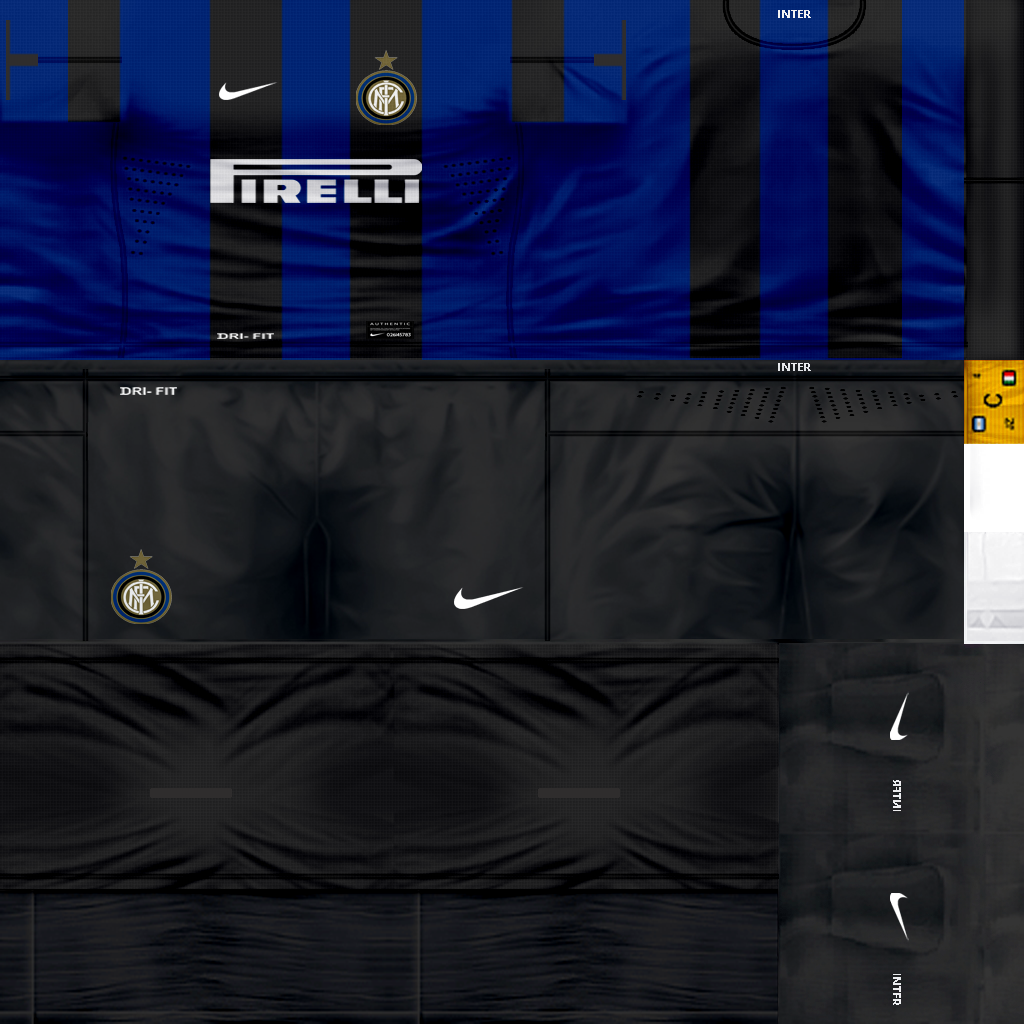 Pro Evolution Soccer: Kit Inter Milan 2012/2013 by R1997 - PES 6 Edit