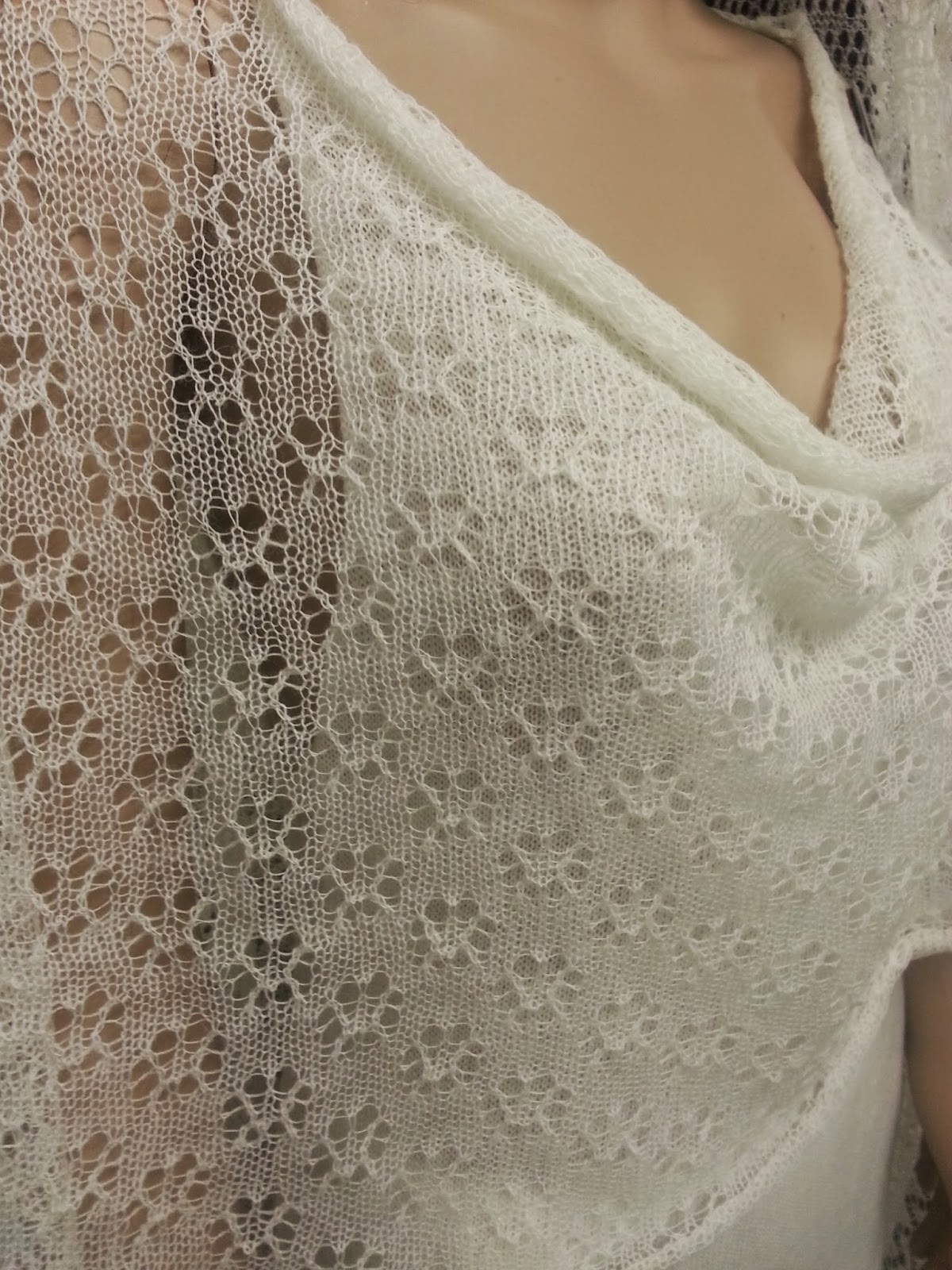 A passion for knitted Lace: Wear your lace...