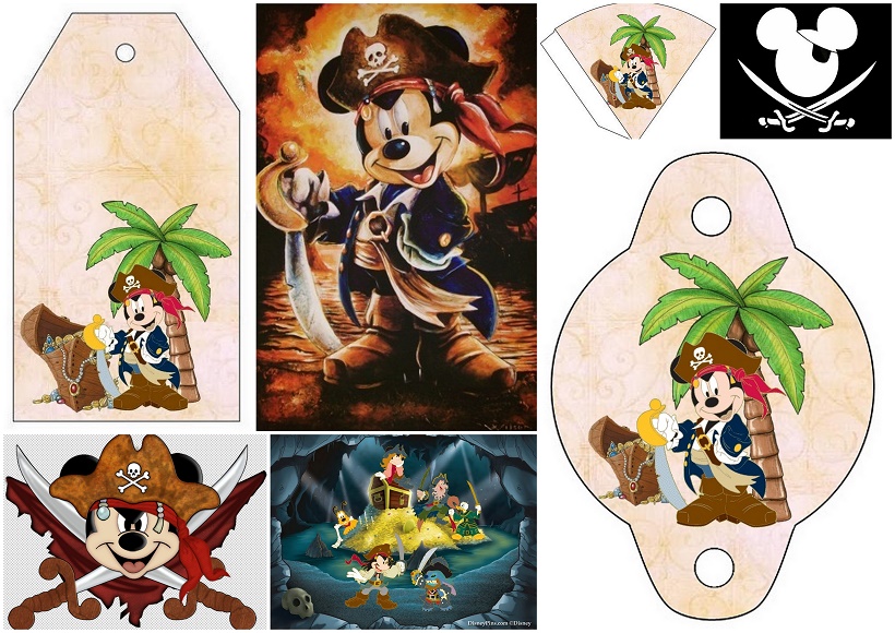 Mickey Mouse Pirate: Free Party Printables and Images. - Oh My Fiesta ...
