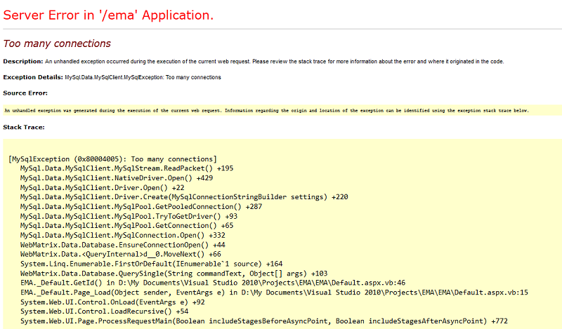 Server Error Too Many Connections Php Mysql Berita Tips Dan Trik